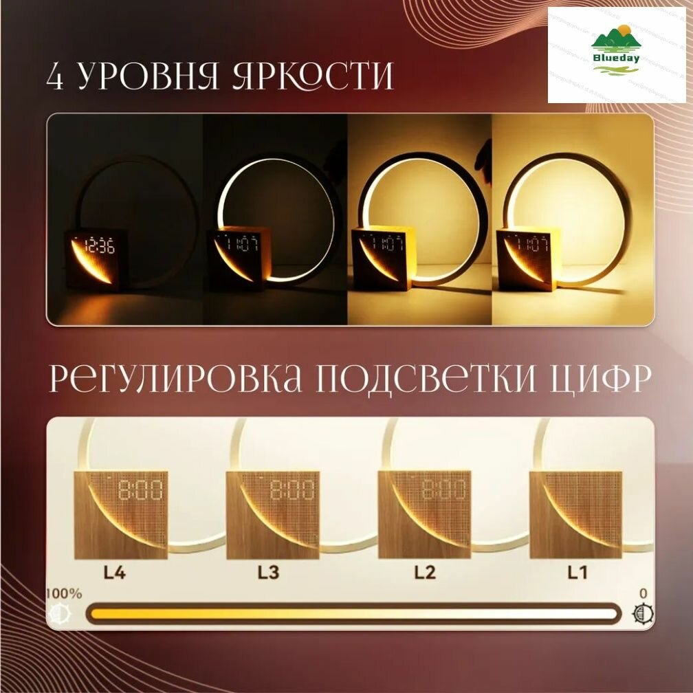 Эксклюзивный электронный будильник с питанием от постоянного тока