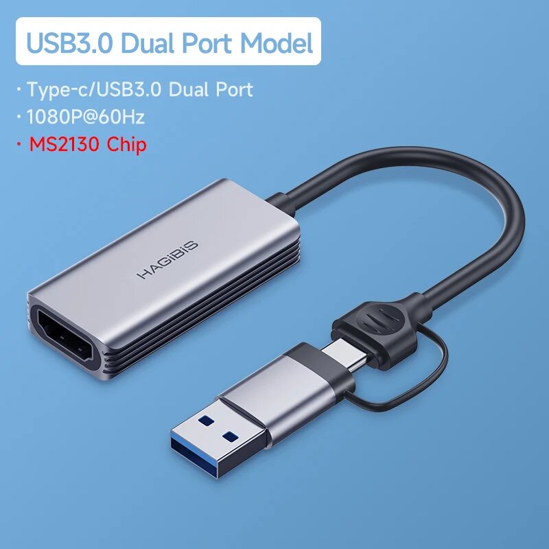 Hagibis Карта видеозахвата USB 3.0 4K HDMI