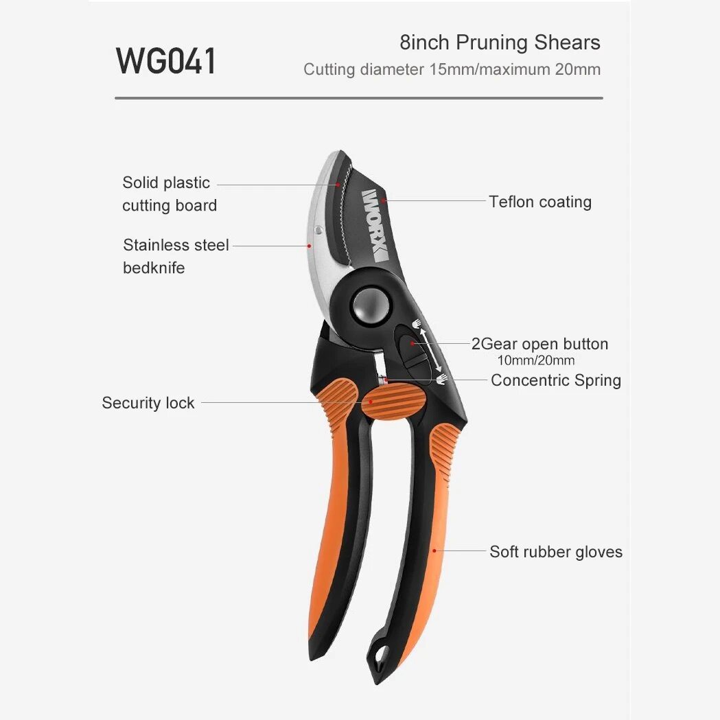 Садовые ножницы WORX WG041