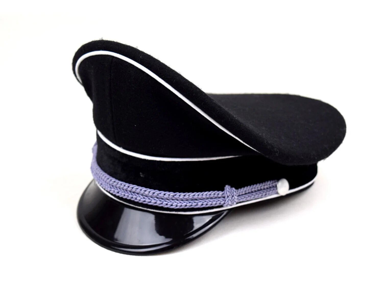 Шерстяная кепка офицера szwykw черная, XL