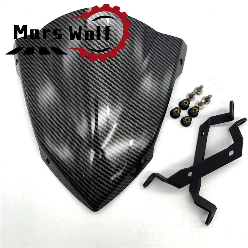 Передний спортивный ветровой экран для мотоцикла, ветровой отражатель ветрового стекла, козырек для YAMAHA MT09 MT-09 2014 2015 2016 MT 09 FZ09, Черный