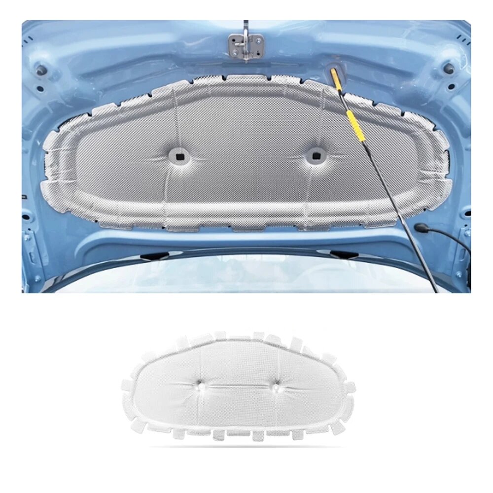 Изоляционная накладка на капот автомобиля для Volkswagen VW Tharu XR 2024 ~ 2026 2025, крышка двигателя, хлопковая звукоизоляционная тепловая часть, аксессуары, Серебристый