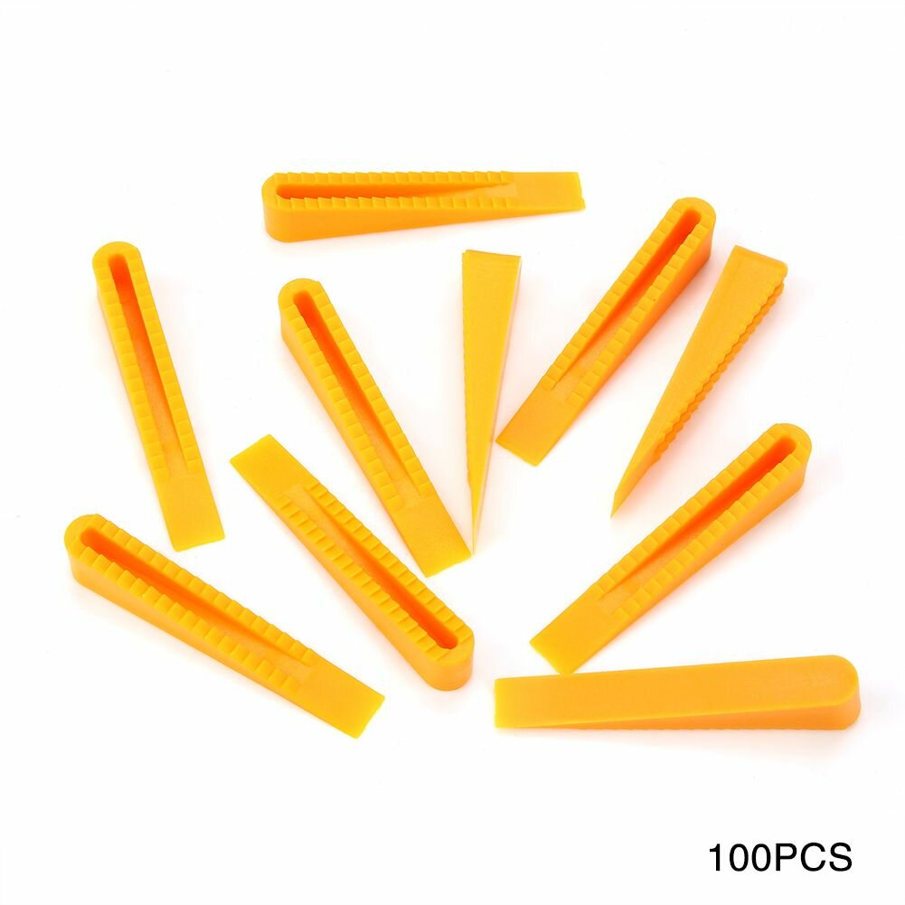 100 шт. клиньев и проставок для выравнивания плитки, прочные аксессуары для выравнивания плитки для установки на пол и стены