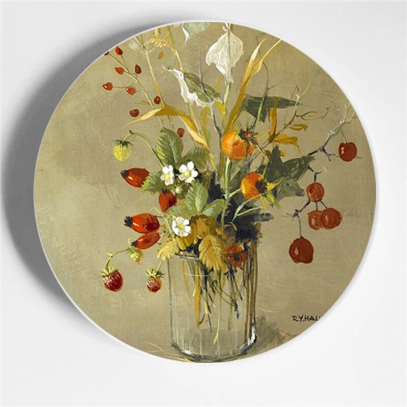 Декоративная керамическая тарелка NOGGNQ, 17, 6 inch