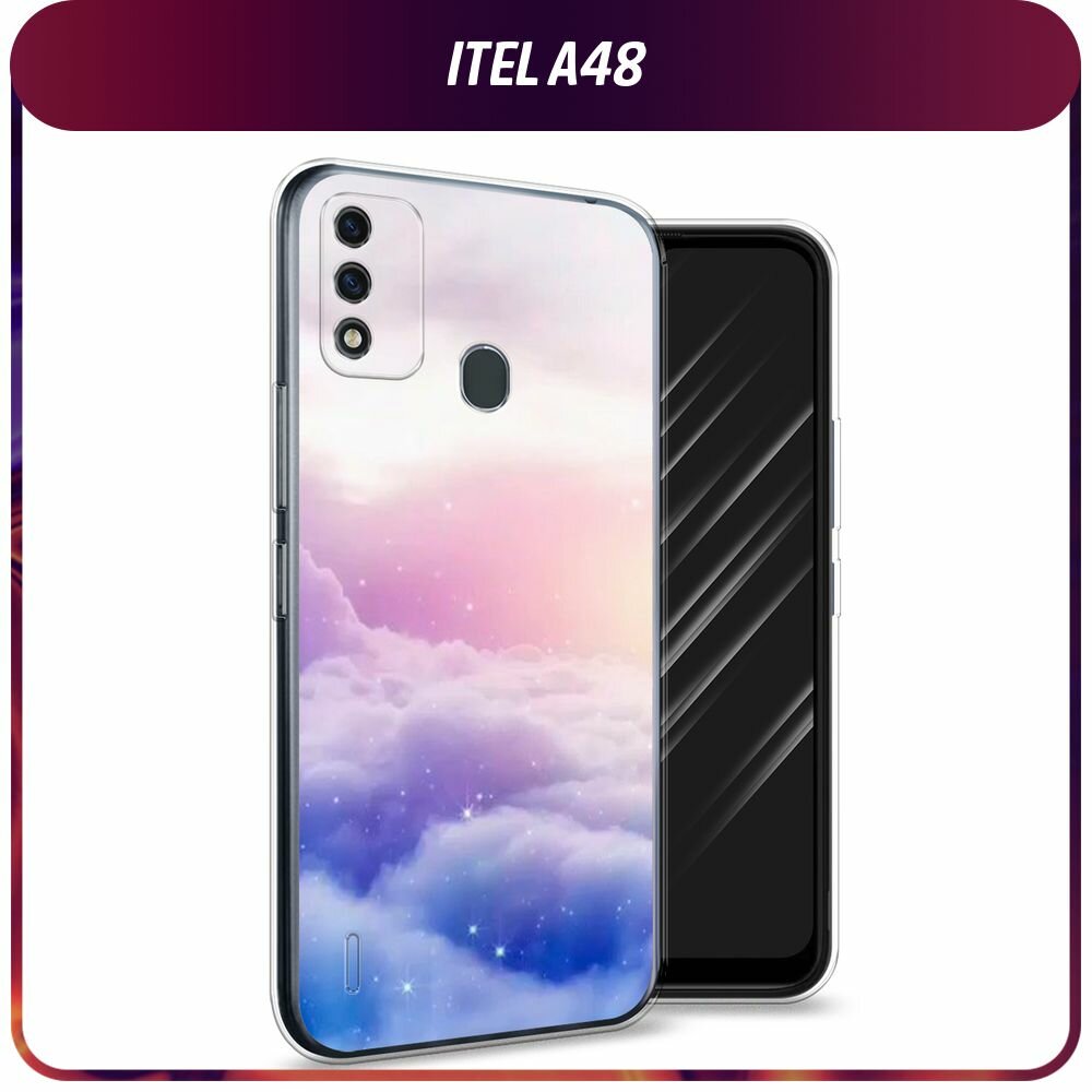 Силиконовый чехол на Itel A48 / Ител А48 с принтом Небеса