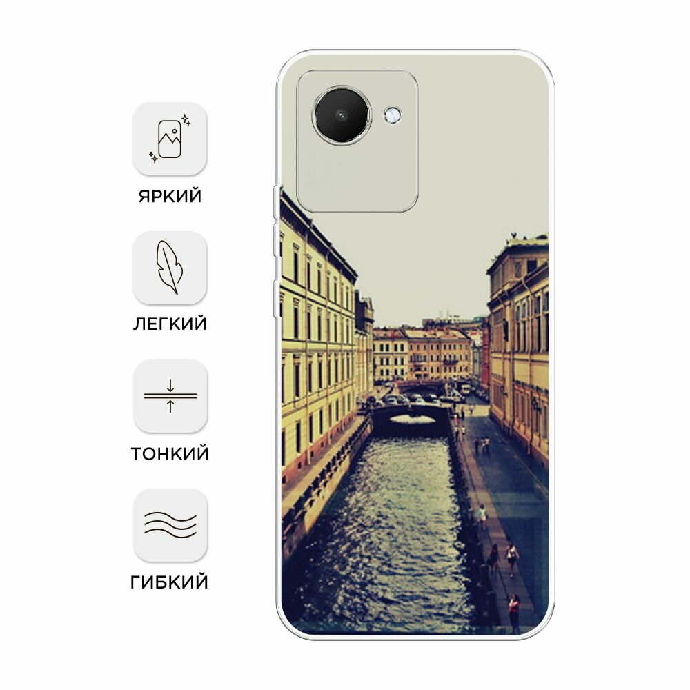 Чехол на Realme C30 / Реалми C30 с принтом "Санкт-Петербург" — фото 1