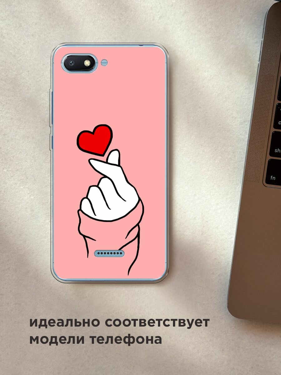 Чехол на Xiaomi Redmi 6A / Сяоми Редми 6А с принтом "Милое сердечко" — фото 1