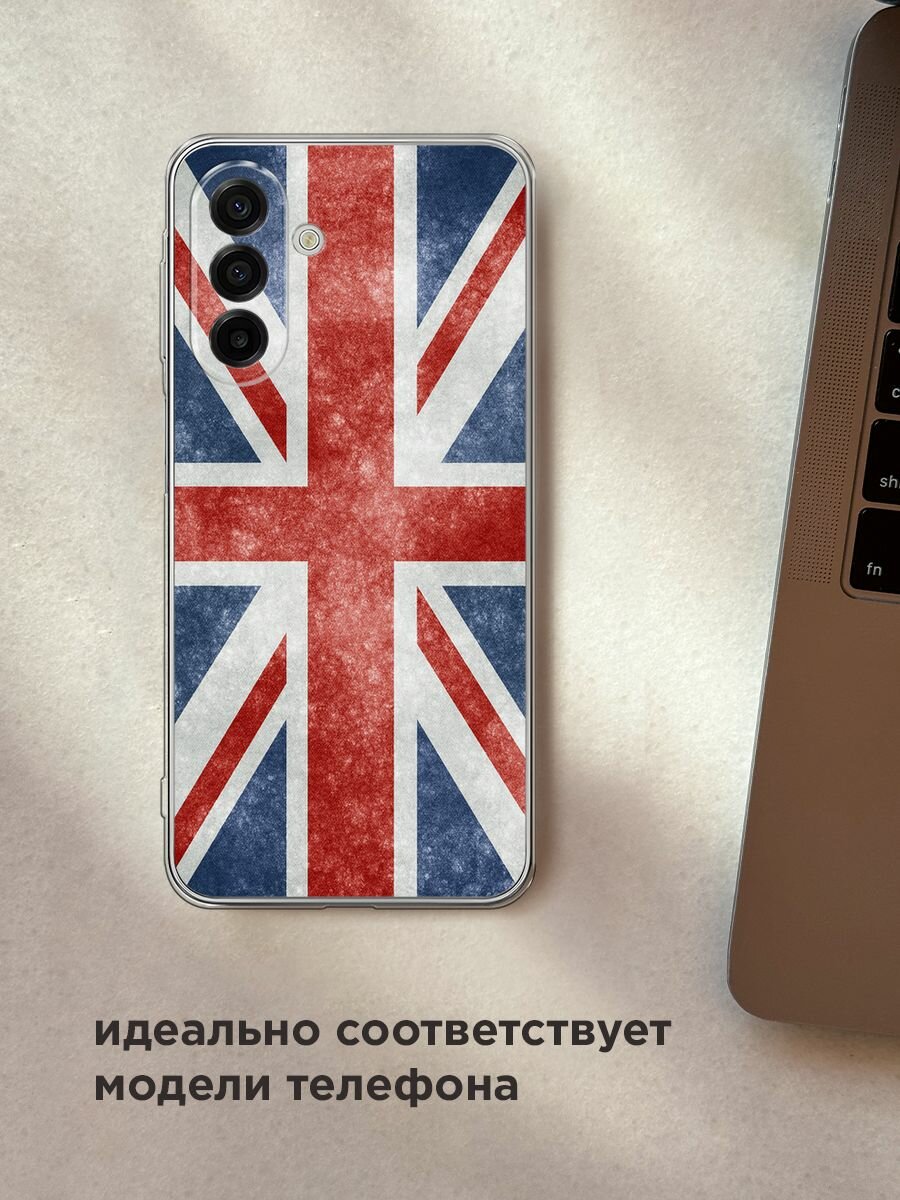 Чехол на Samsung Galaxy A17 / Самсунг А17 с принтом "Флаг Великобритании 1" — фото 1