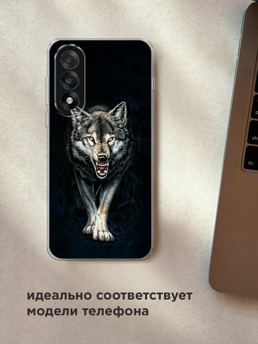 Чехол на OnePlus Nord 5 / Ван Плас Норд 5 с принтом "Злобный волк из ночи" — фото 1