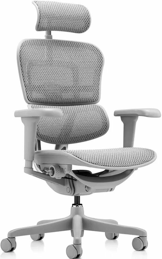 Ортопедическое кресло с вращением Falto Ergohuman 2 ST Ultra GY, с регулировкой натяжения сетки