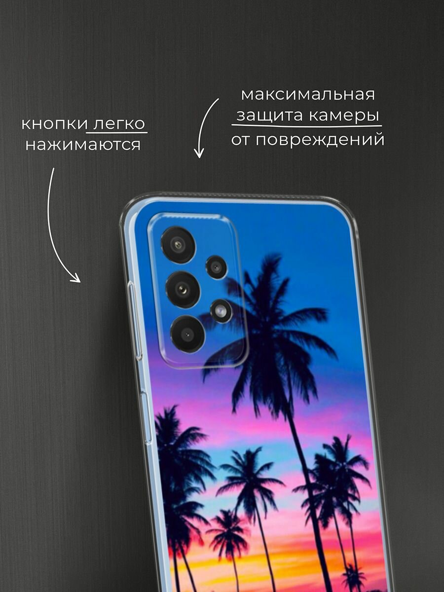 Чехол на Samsung Galaxy A23 / Самсунг Галакси А23 с принтом "Закат 5" — фото 1