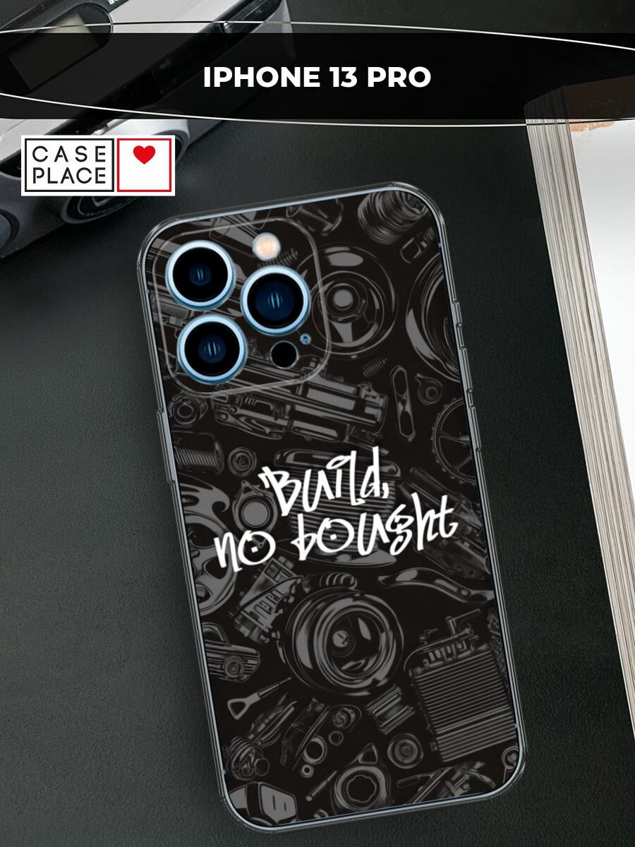 Чехол на Apple iPhone 13 Pro / Айфон 13 Про с принтом "Build no bought"