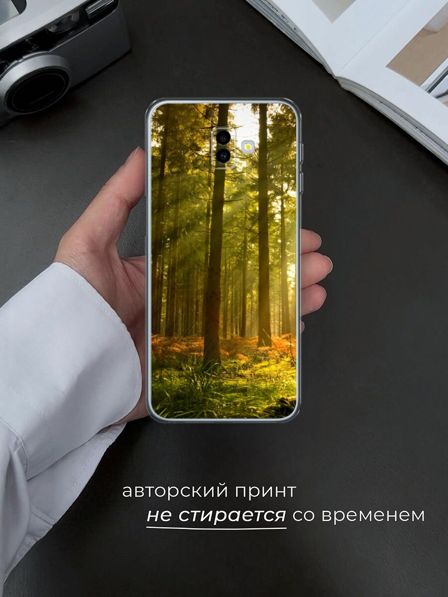 Чехол на Samsung Galaxy J6 + / Самсунг Галакси J6 Плюс 2018 с принтом "Лес 7" — фото 1