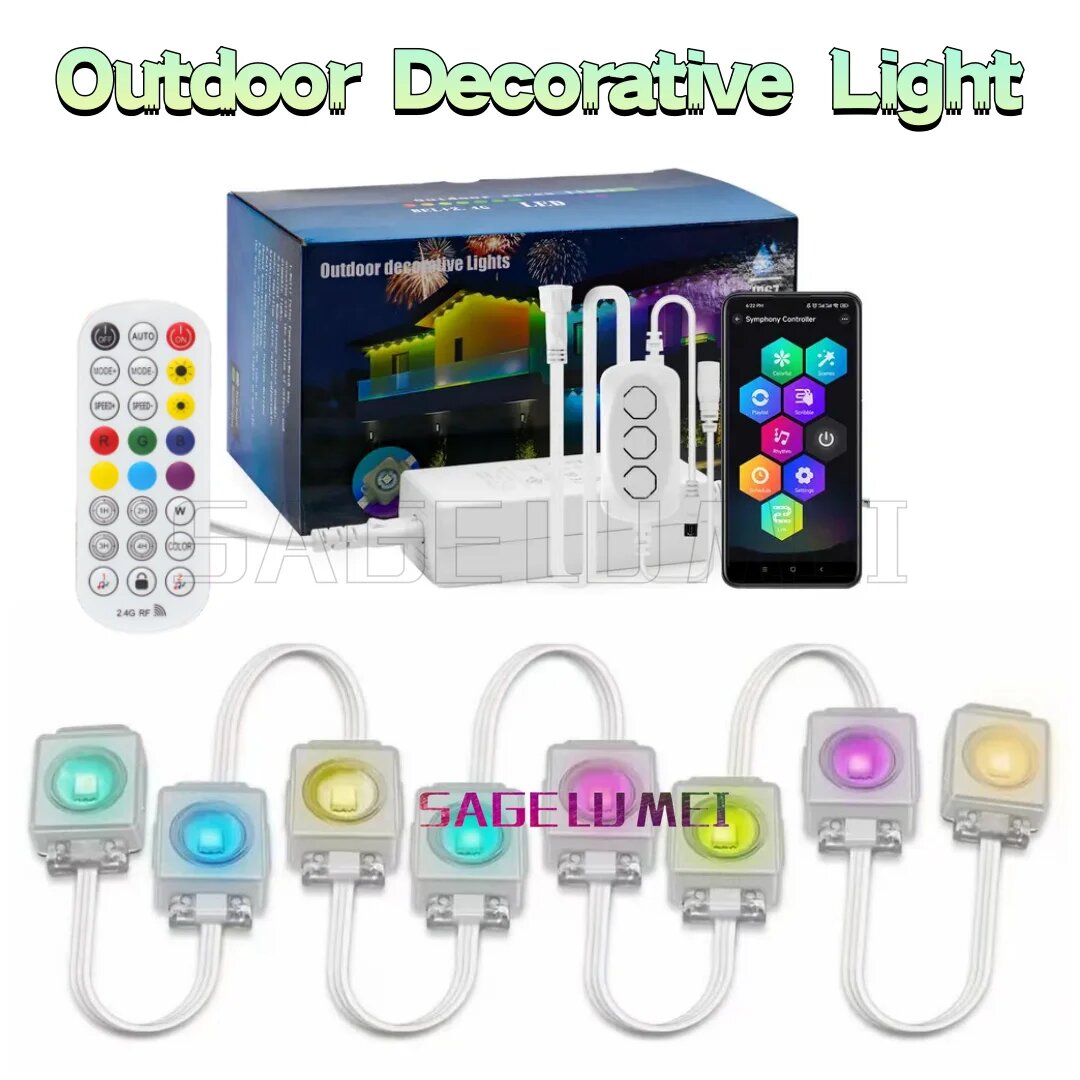 Светодиодная гирлянда SAGE LU MEI RGBIC 5/10/15/30 метров 15M, UK Plug
