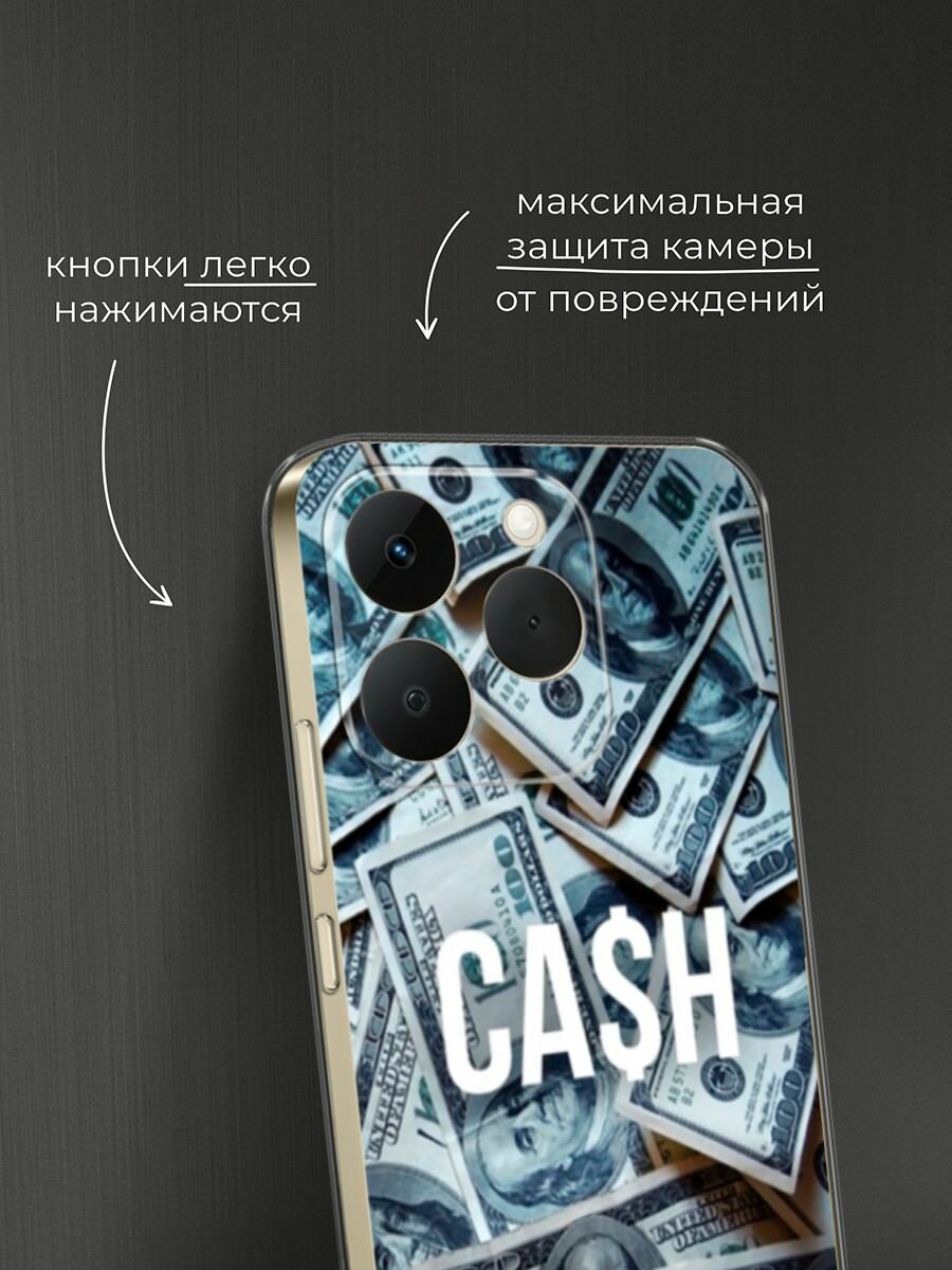 Силиконовый чехол на Realme 15T / Реалми 15Т с принтом "Cash" — фото 1