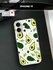 Чехол на Apple iPhone 17 / Айфон 17 с принтом "Авокадо паттерн", прозрачный