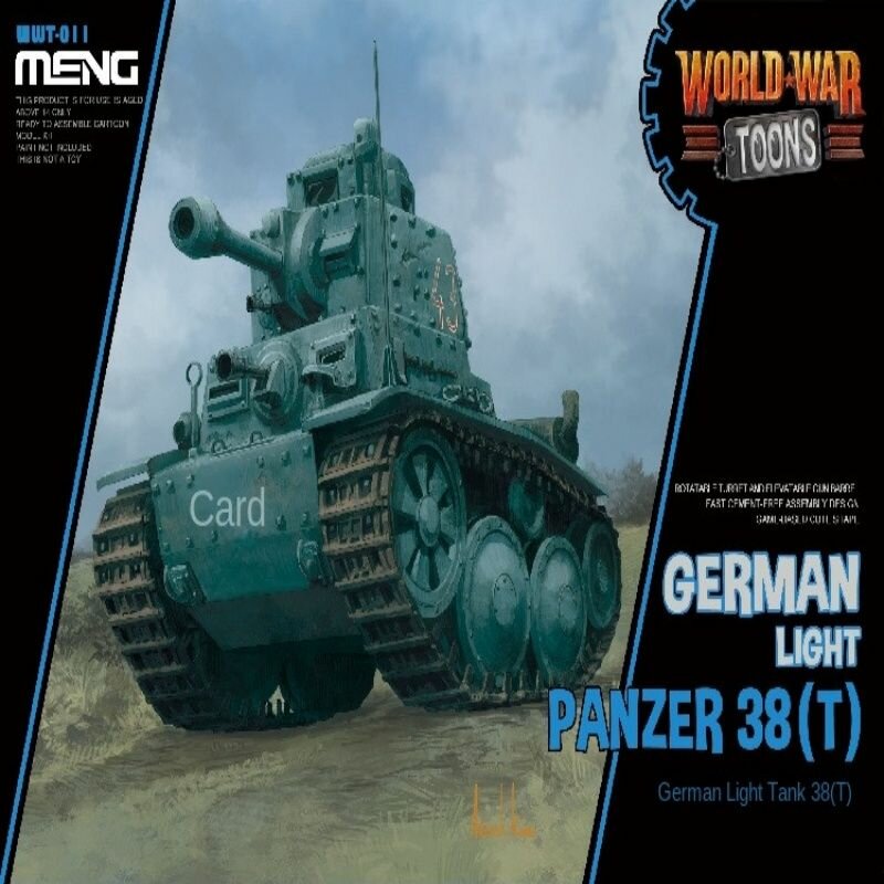 Meng Model wwt-011 38t q Версия Немецкий лёгкий танк