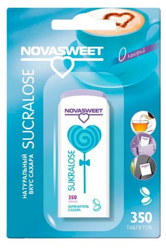 Заменитель сахара сукралоза NOVASWEET 21 г - 350 таблеток