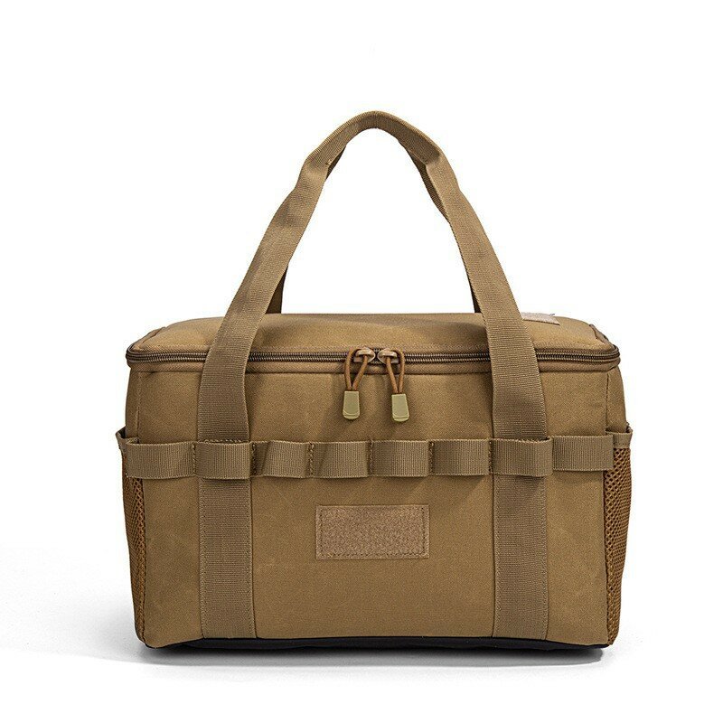 Походная сумка-органайзер, коричневая, ремешок для переноски, 35x21x21 см