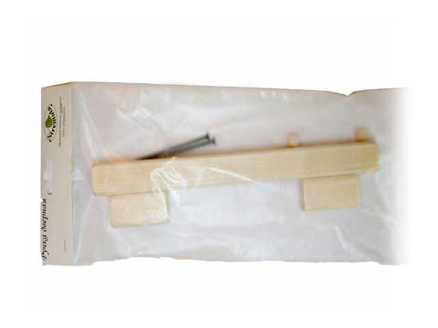 N1 ручка для бани/сауны 260х27х55мм - износостойкая дверная ручка для парной надёжная