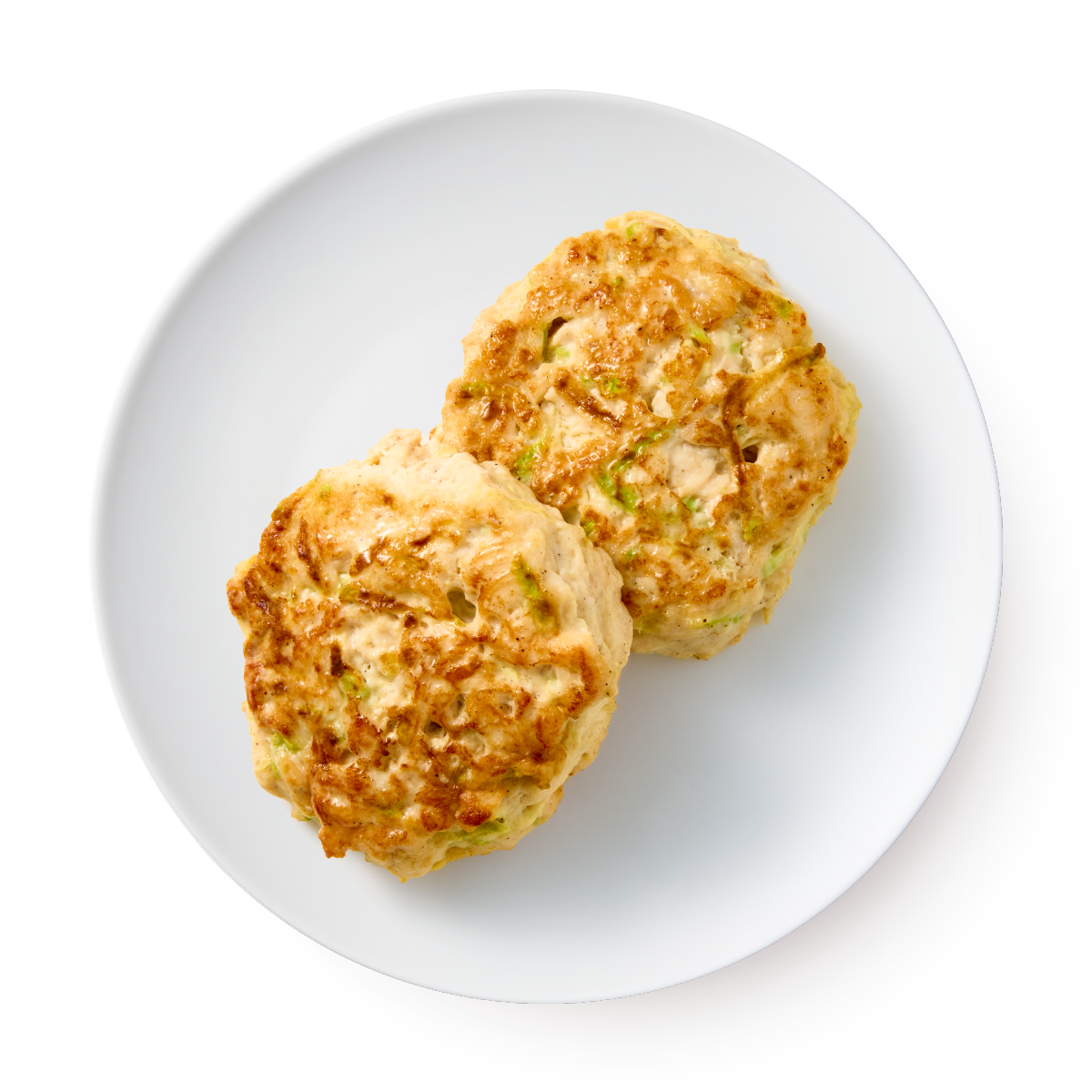 Оладьи куриные с кабачком, 130 граммов, в пластиковом контейнере