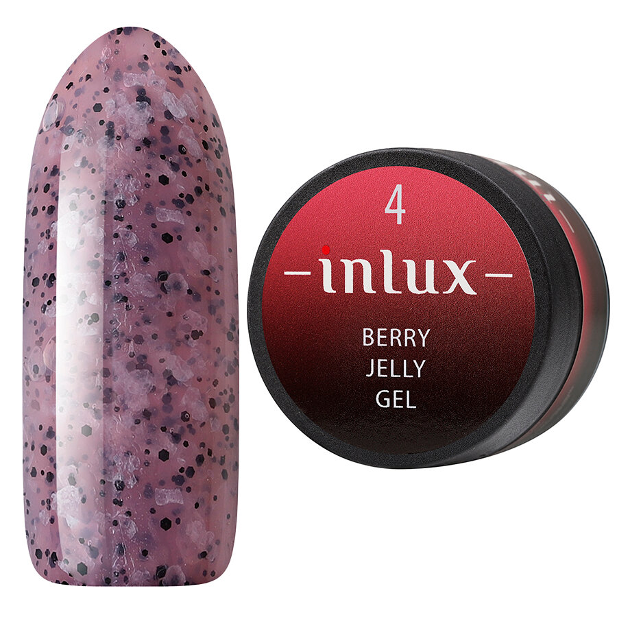 INLUX, Гель Berry Jelly gel № 4, 15 мл