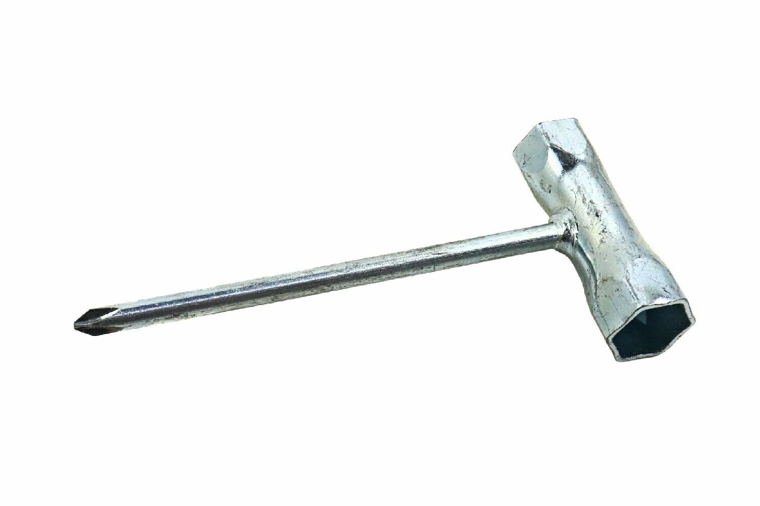 Ключ свечной с крестовой отверткой 17х19 бензопила, мотокоса