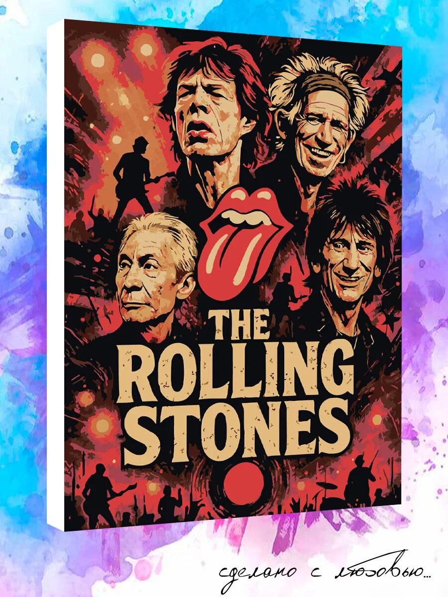 Картина по номерам Рок-группа Роллинг Стоунз
