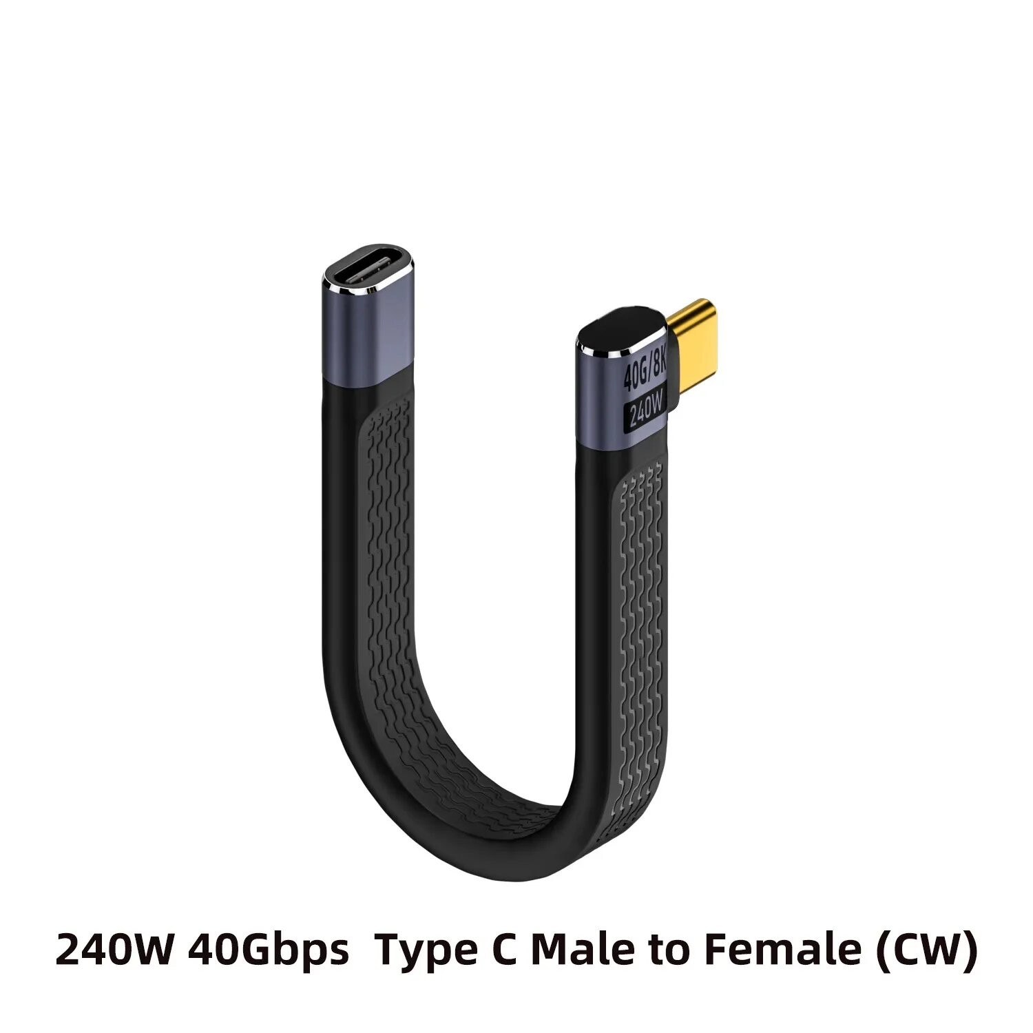 Кабель USB-C - USB-C PD 240W 5A Для Быстрой Зарядки И Передачи Данных, Совместимый С Thunderbolt 3, 8K При 60 Гц, Для MacBook.