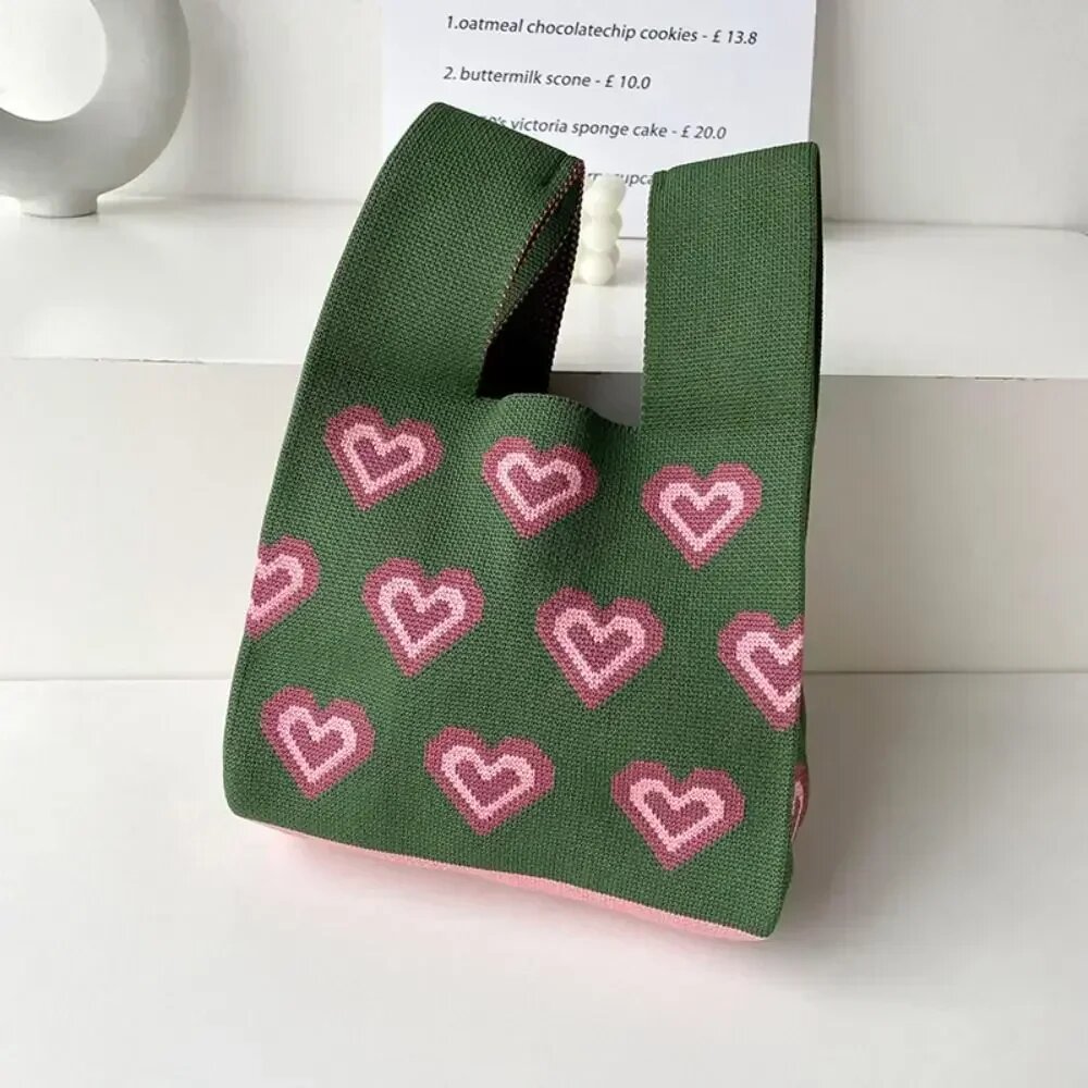 Кошачья вязаная сумка, модная вязаная сумка, ручной работы, сумки для покупок с большим узелом, девочки