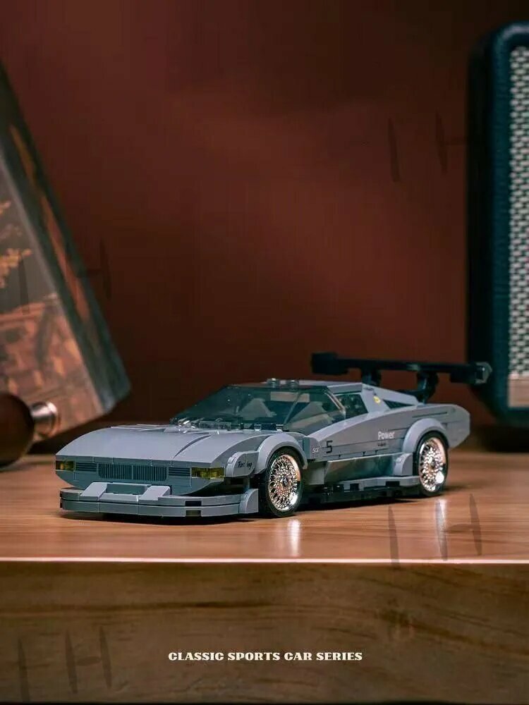 POWERBLOCK - автомобиль плюс контейнер. Детская образовательная сборка, подарочная модель. Строительные блоки, игрушечная модель автомобиля. украшения мужской подарок.1