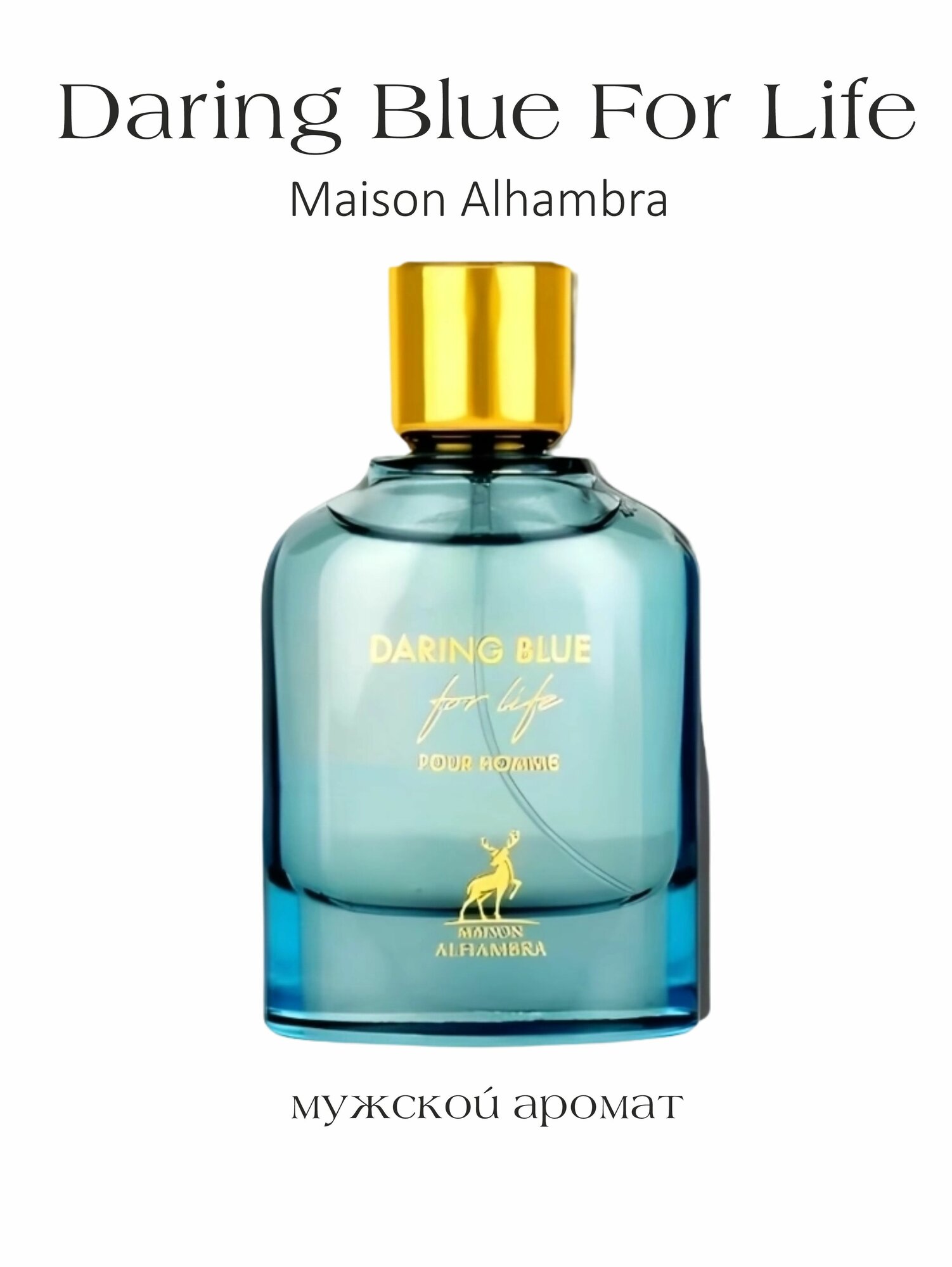 Парфюмерная вода Daring Blue For Life, Maison Alhambra, 100 ml