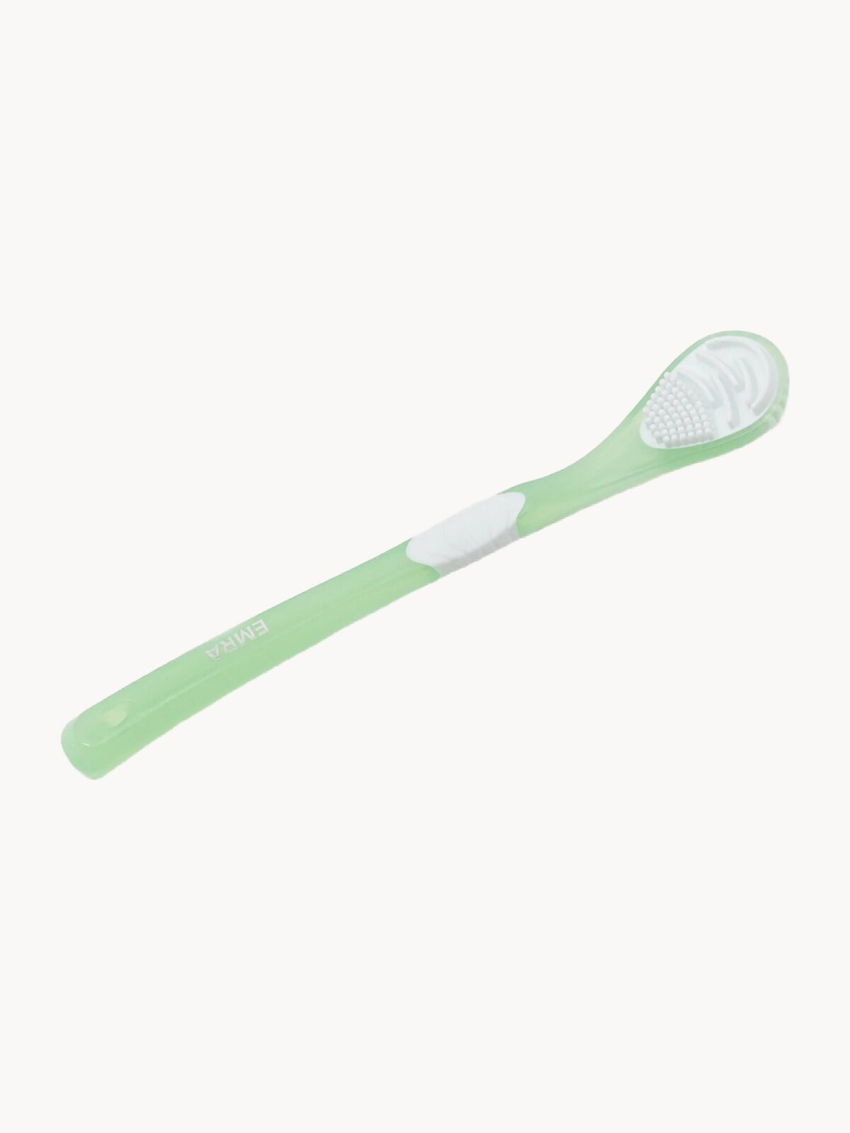 Щетка-скребок EMRA Scraper, для чистки языка, пластик, нескользящая, зеленая