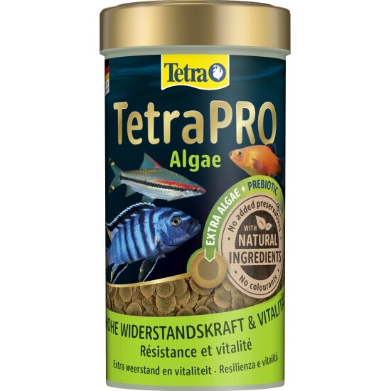 Корм для всех видов рыб со спирулиной Tetra Pro Algae Multi-Crisps чипсы 250 мл