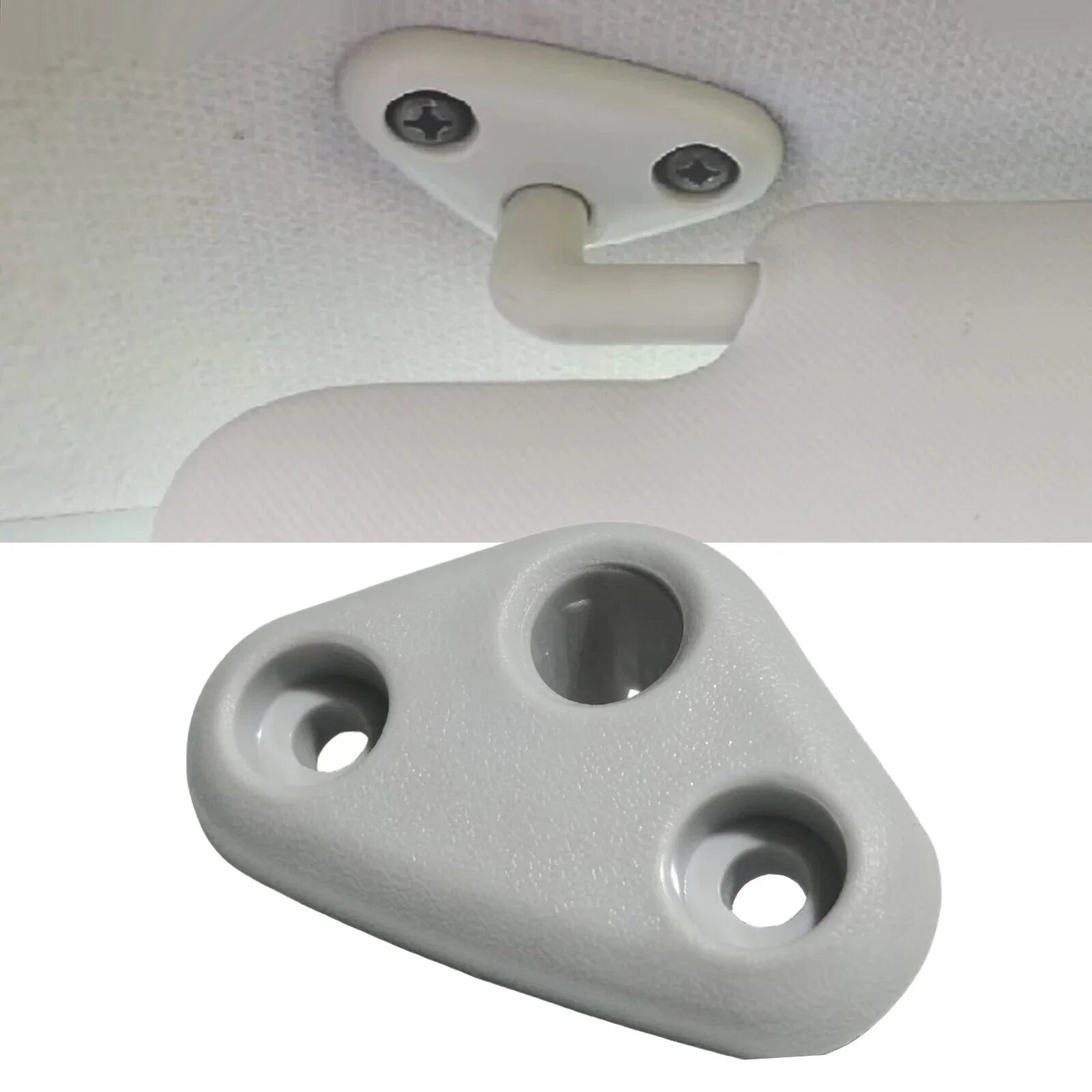 Автомобильный кронштейн для ремонта солнцезащитного козырька, серый, со стороны водителя для Forester, Impreza, Crosstrek, зажим для крепления солнцезащитного козырька, аксессуары