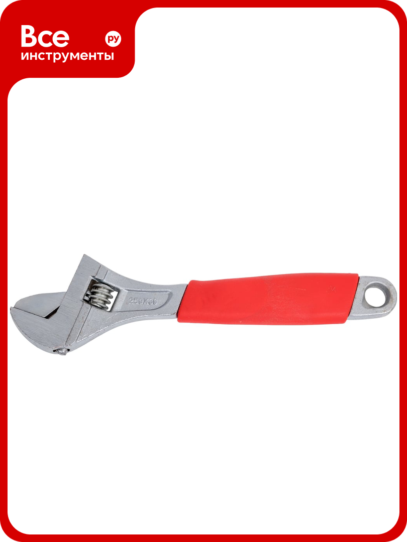 Ключ разводной Top Tools 250 мм диапазон 0-27 мм 35D119, для домашних мастеров