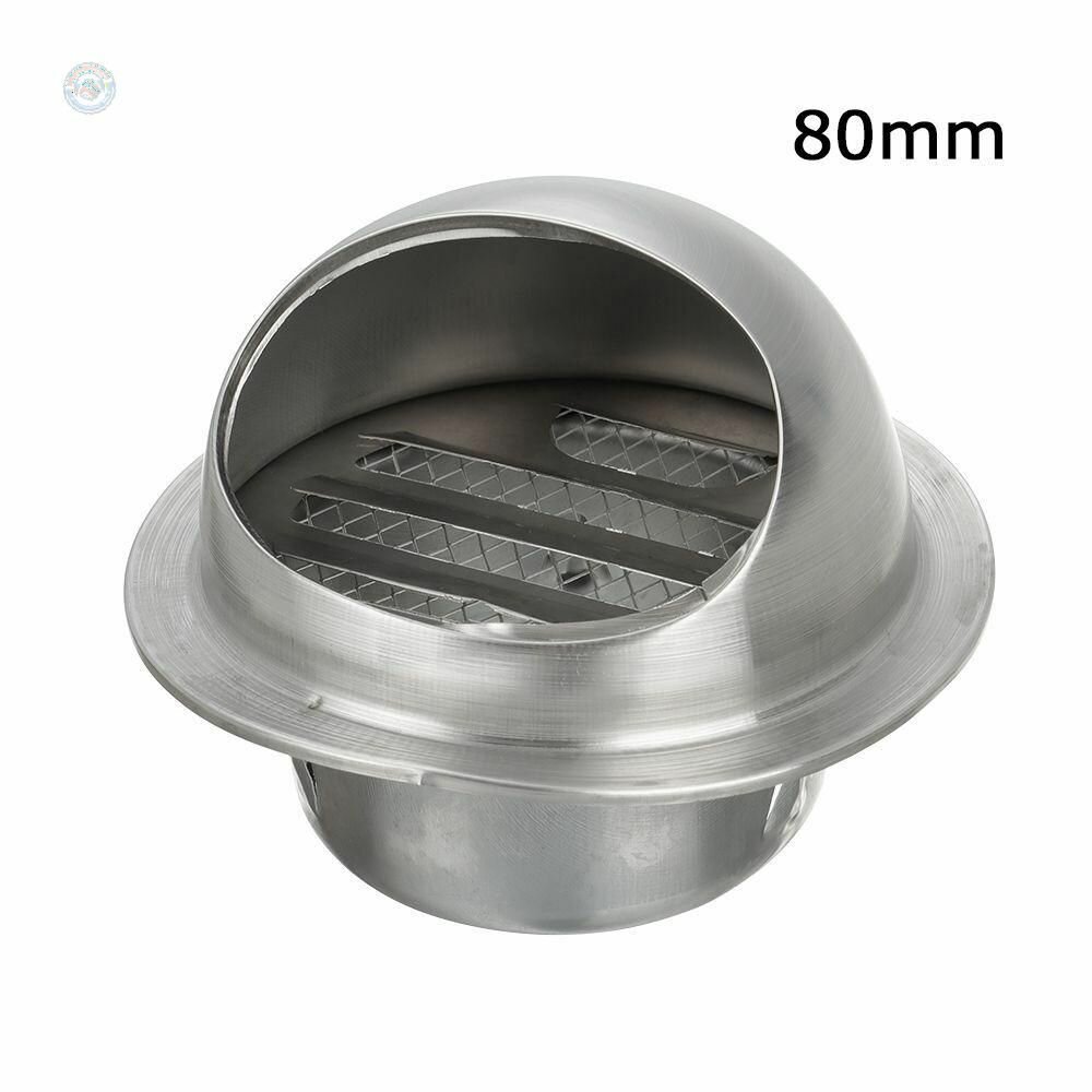 Вентиляционная крышка вытяжки из нержавеющей стали, круглая, диаметр 70-150 мм, защита от влаги и насекомых, универсальная вытяжная решетка для кухни и ванной