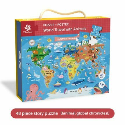 Детская развивающая головоломка «Ветряная мельница», большой бумажный конструктор, обучающие игрушки для мальчиков и