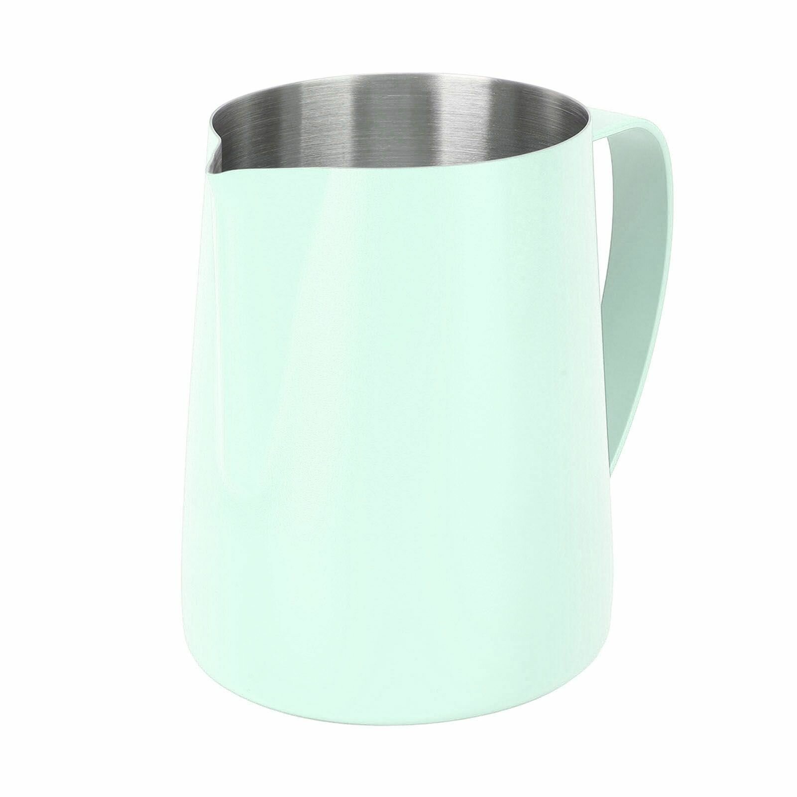 Чашка для вспенивания кофе, 480 мл, нержавеющая сталь 304, кувшин для вспенивания молока, кувшин с острым носом, латте-арт, с внутренней шкалой, зеленый