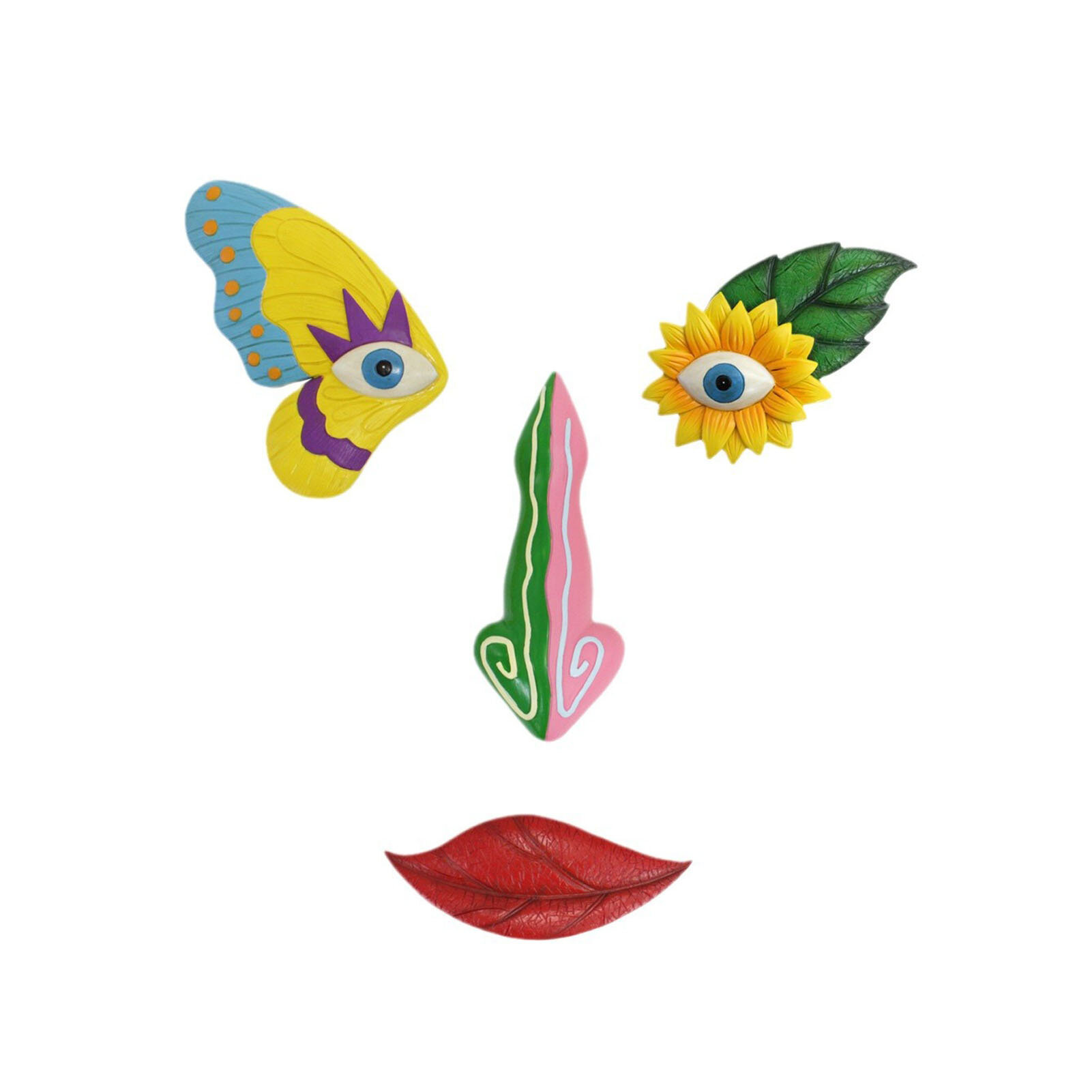 Красочные бабочки украшения для лица наружные милые настенные подвесные украшения 6 шт. набор