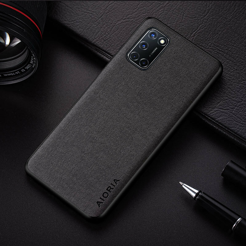 Темно-серый велюровый чехол с мягкой текстурой для OPPO A92 International Edition, премиальный комфорт и стиль