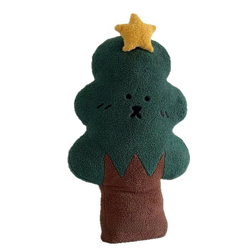 Cute ficus plush pillow for couch bed office chair decor and gift