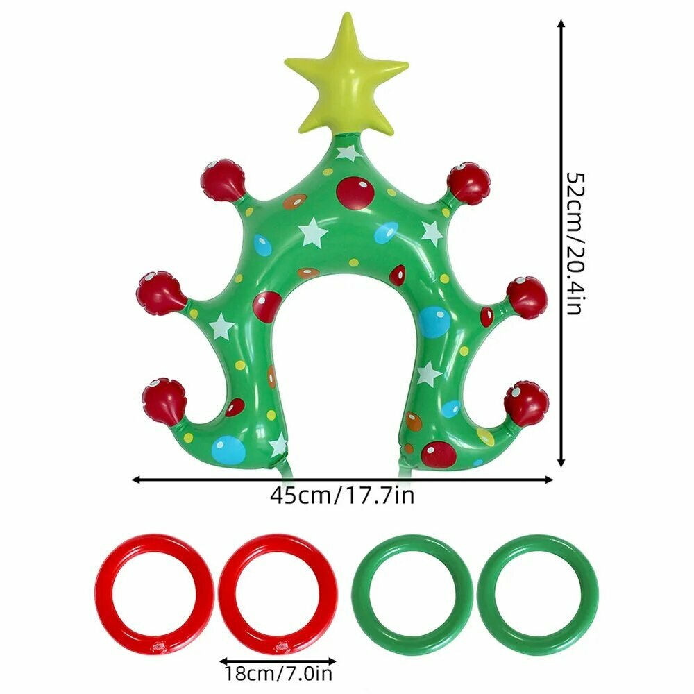 Интерактивная игра Рождественский кольцеброс надувной обруч для праздничных вечеринок