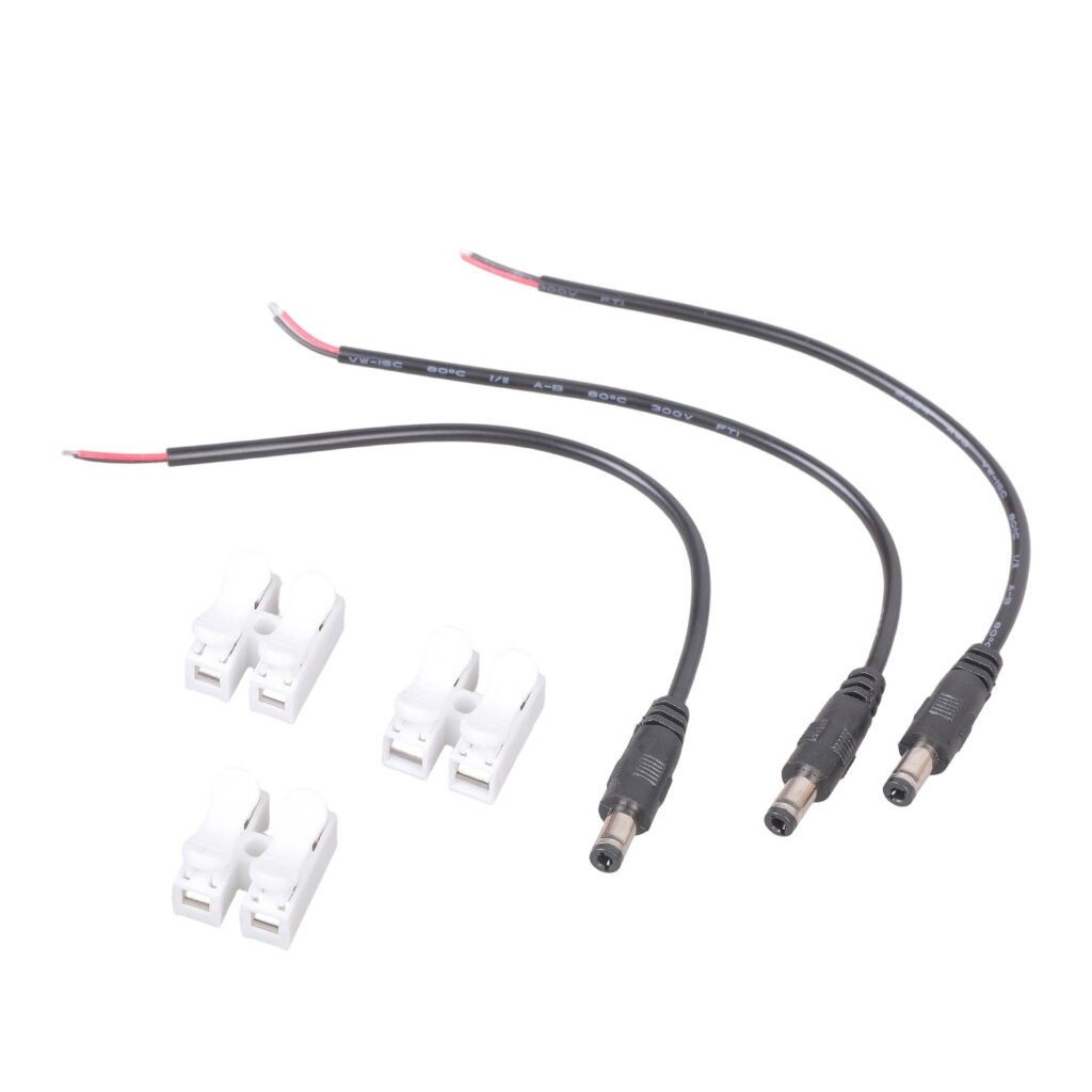 3 штекер 5,5x2,5 мм к 2-проводному шнуру питания с клеммными колодками