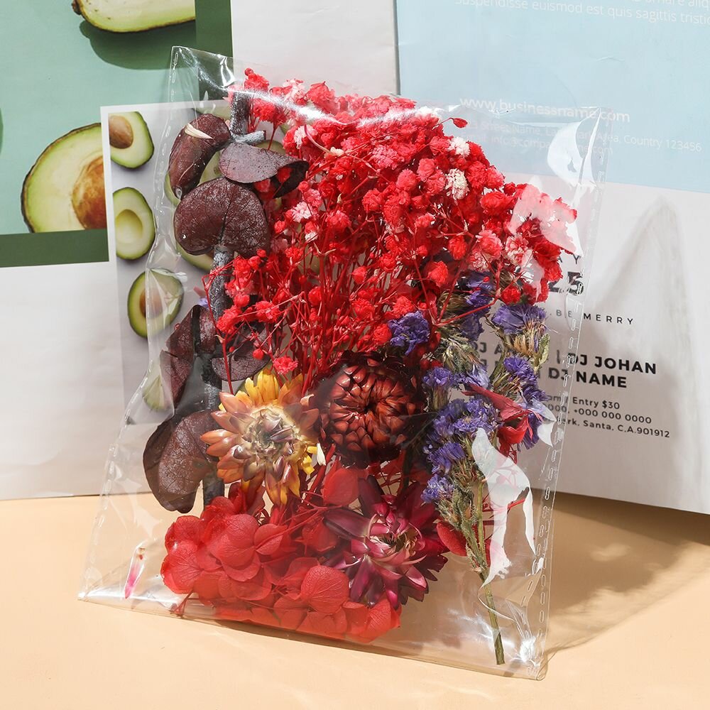 Сухоцветы для эпоксидной смолы, натуральные засушенные цветы для творчества, декора, скрапбукинга и украшений, 17,5 г