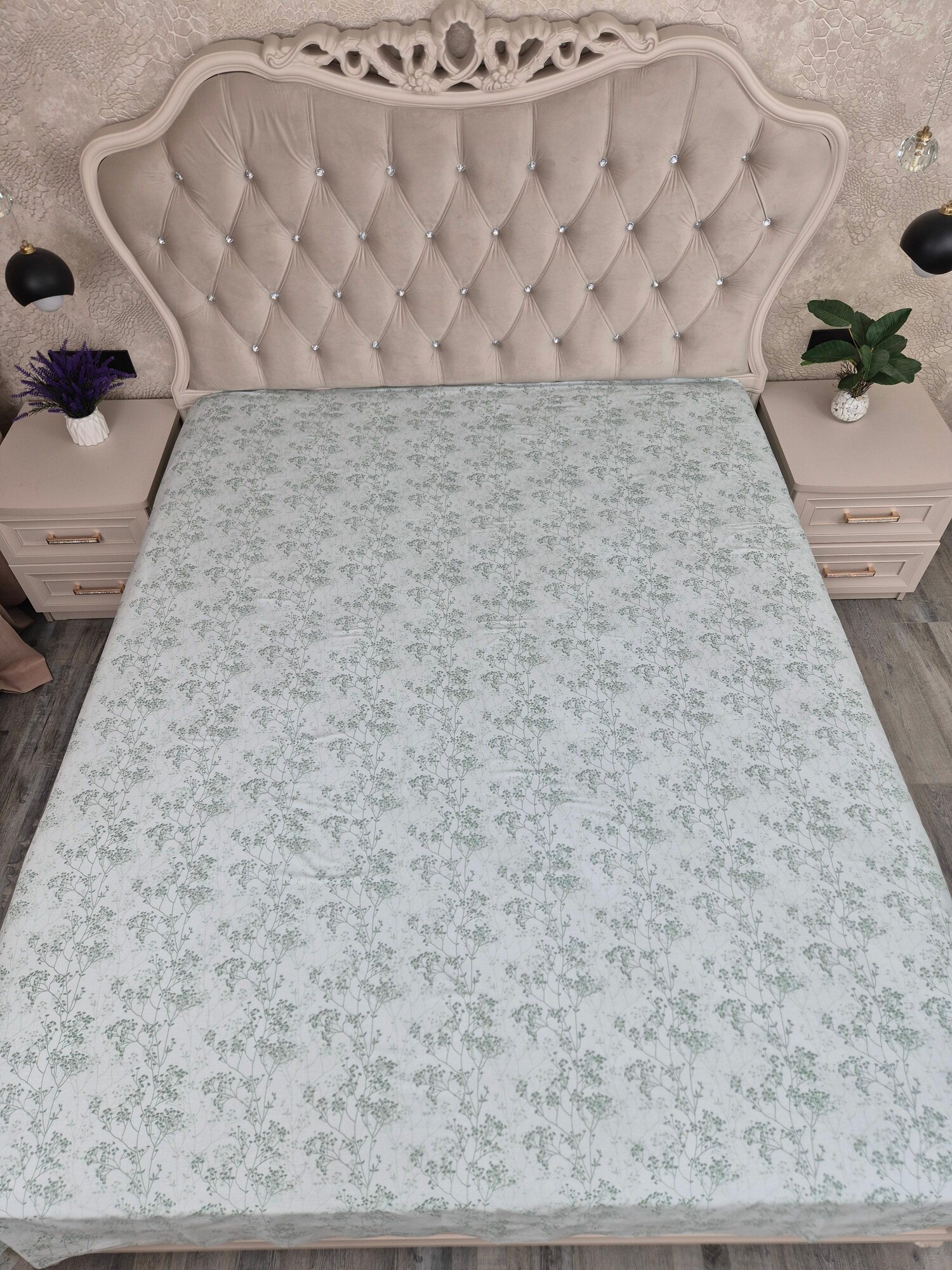 Простыня Поплин классическая 2 спальная 180\215см. Хлопок 100% производство Иваново плотность 115 гр/м2