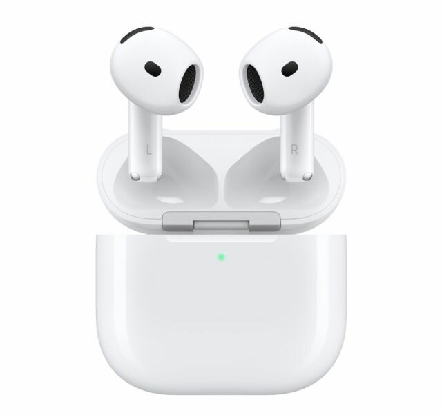 Беспроводные наушники Apple AirPods 4 без активного шумоподавления, белые