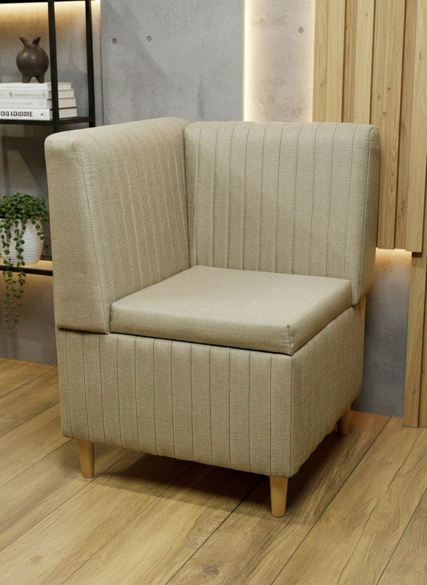 Угол диванный модульный в кухню, гостиную, рогожка, черный, мягкий в прихожую, салон красоты, на дачу, для дома