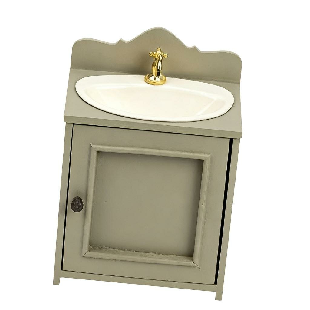 Ванна для детского домика металлическая мини-ванна игровой домик с игрушками аксессуары для сцены ванной комнаты-шкафчик для ванной комнаты