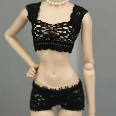 1 Комплект мягких кружевных трусов-бюстгальтеров для кукол Barbie Барби 1/6